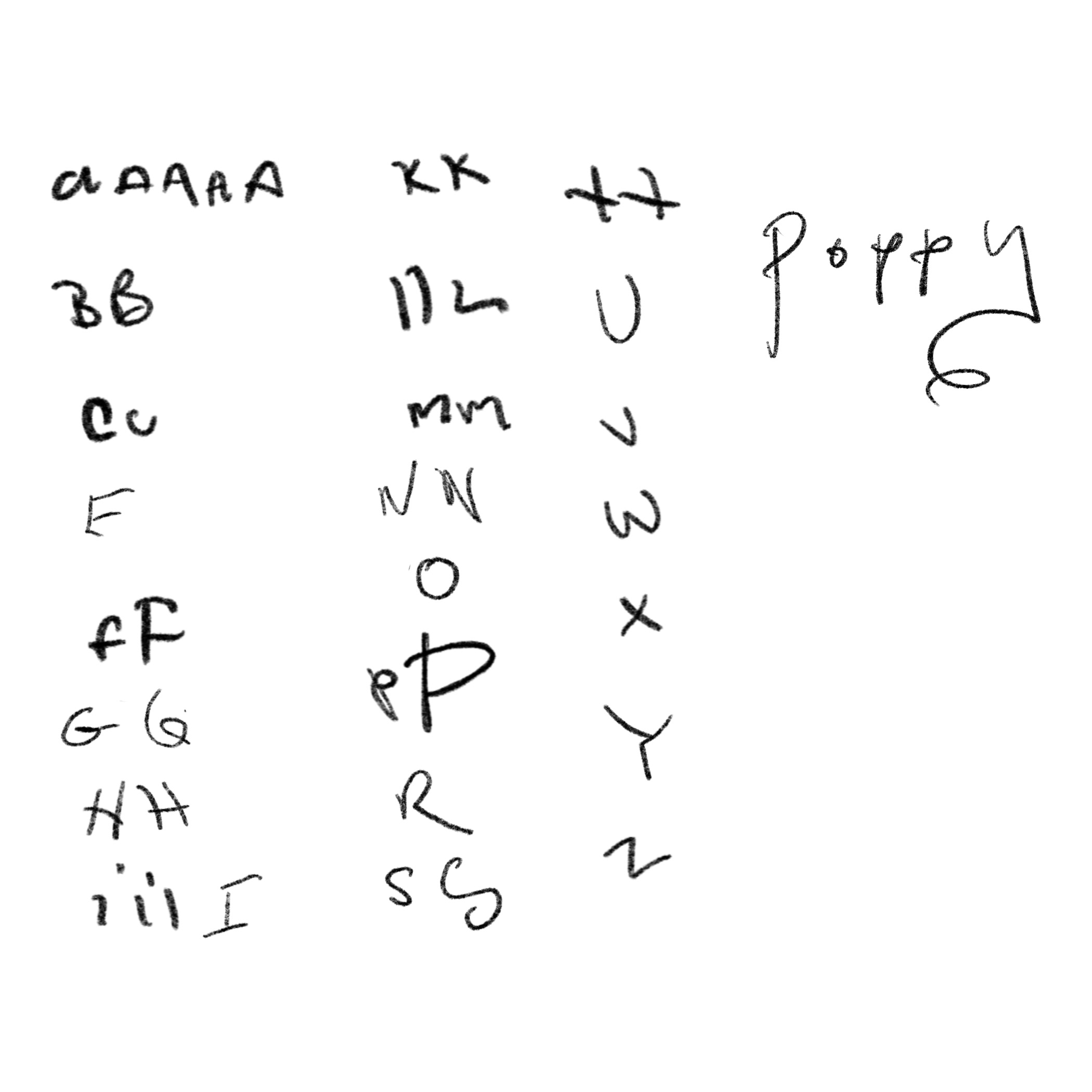 Pentimento-A Typeface